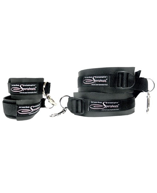 Thigh And Wrist Cuff Set By Sportsheets International Cupids Lingerie
